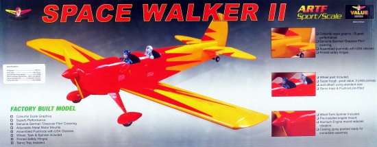 'seagull', 'models', 'seagull models', ' SPACEWALKER ll', 'avion', 'rc'